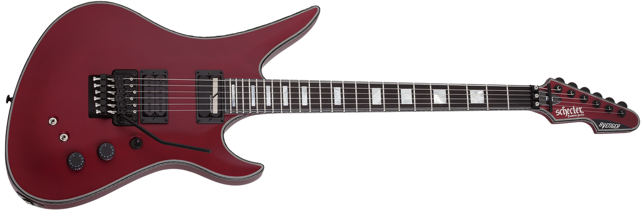 Schecter DIAMOND SERIES Avenger FR/S Satin Candy Apple Red 6-String ...