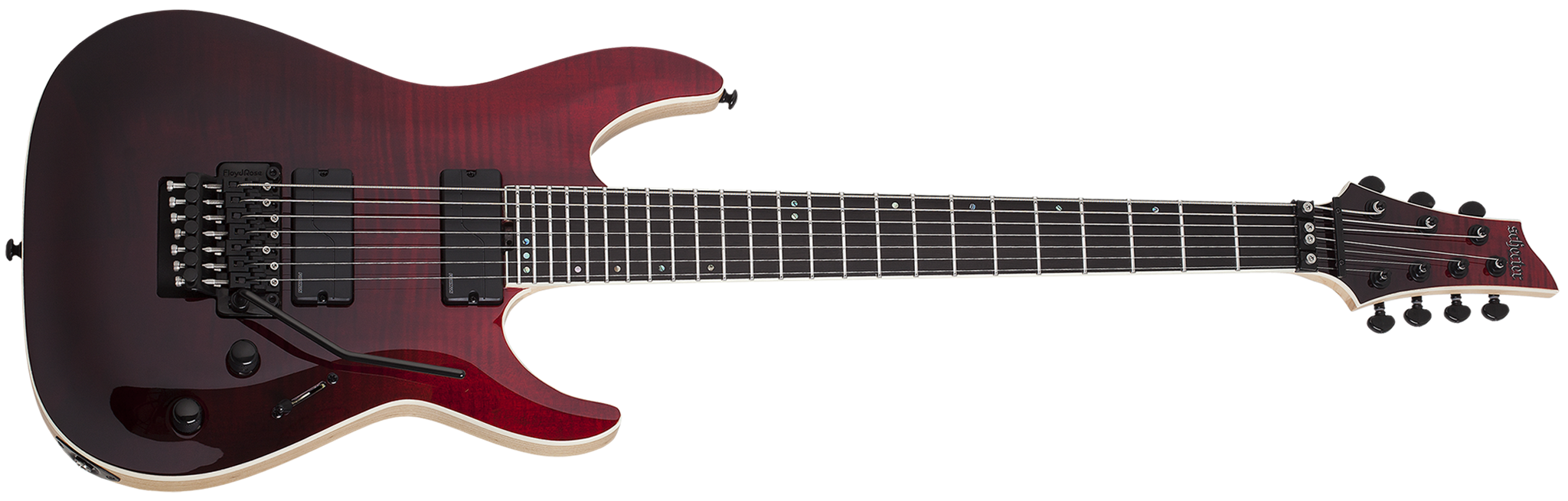 Schecter DIAMOND SERIES SLS Elite C-7FR Blood Burst 7-String Electric ...