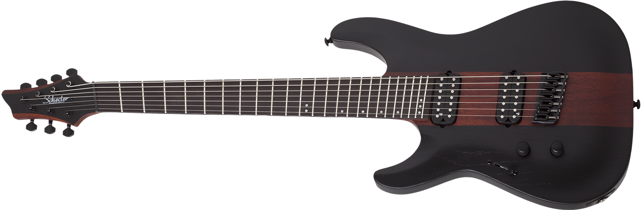 Schecter DIAMOND SERIES C-7 Rob Scallon Satin Dark Roast Left Handed 7 ...