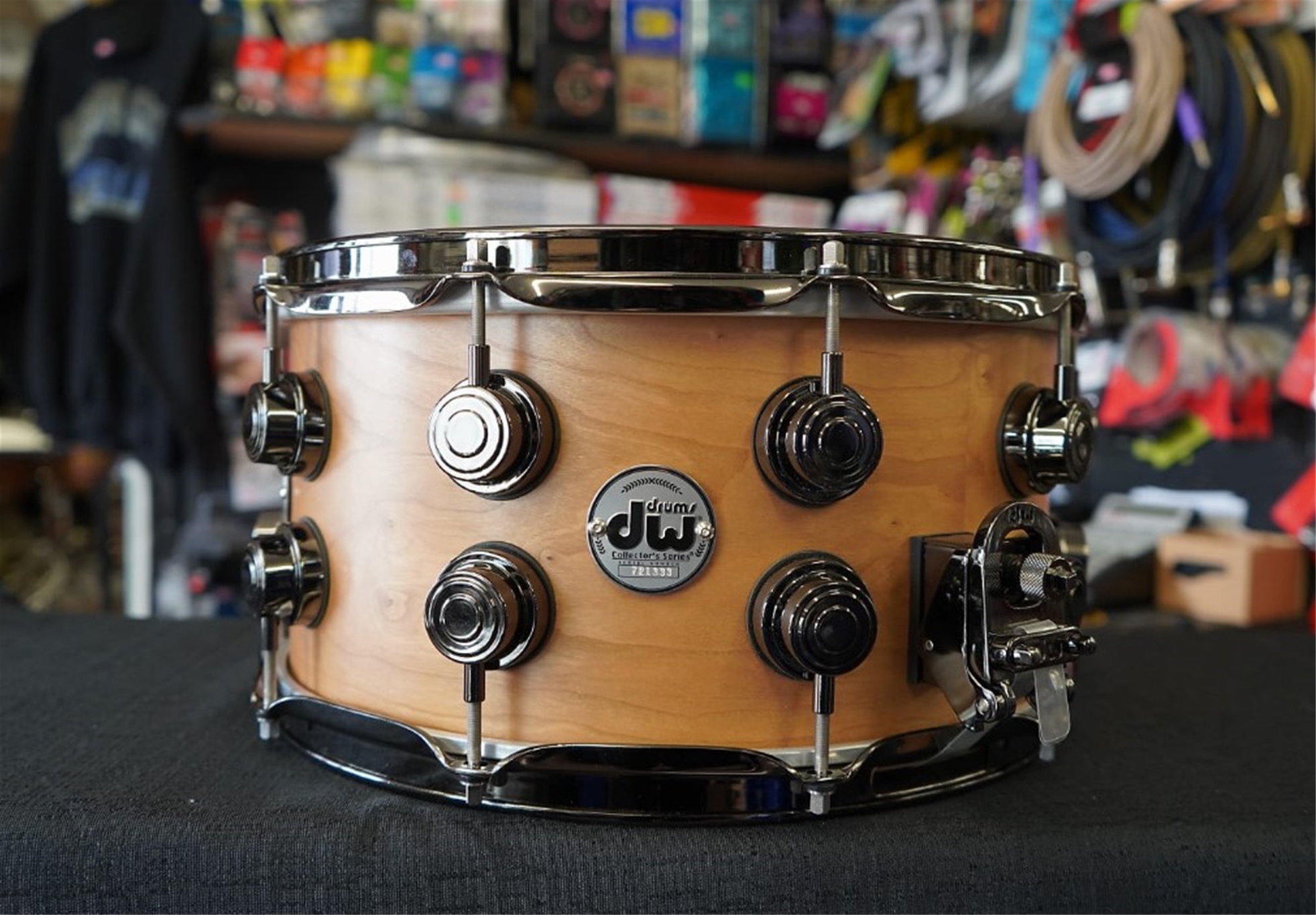 USED - DW USA Collectors Series 7x14" Pure Cherry HVLT Shell With Ring ...