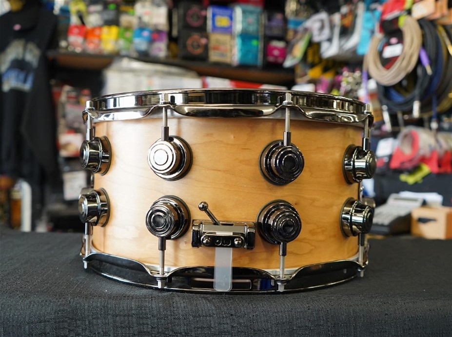 USED - DW USA Collectors Series 7x14" Pure Cherry HVLT Shell With Ring ...