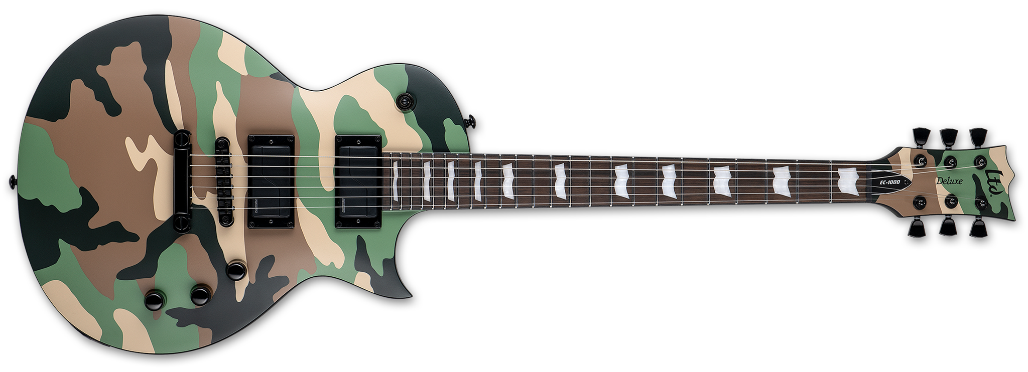 LTD EC-1000 Woodland Camo Satin 6-String Electric Guitar
