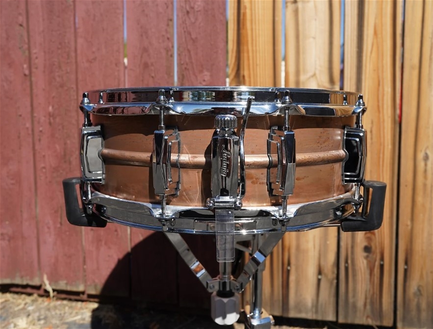 Ludwig USA 5 x 14" Copper Snare Drum - Natural Raw Patina