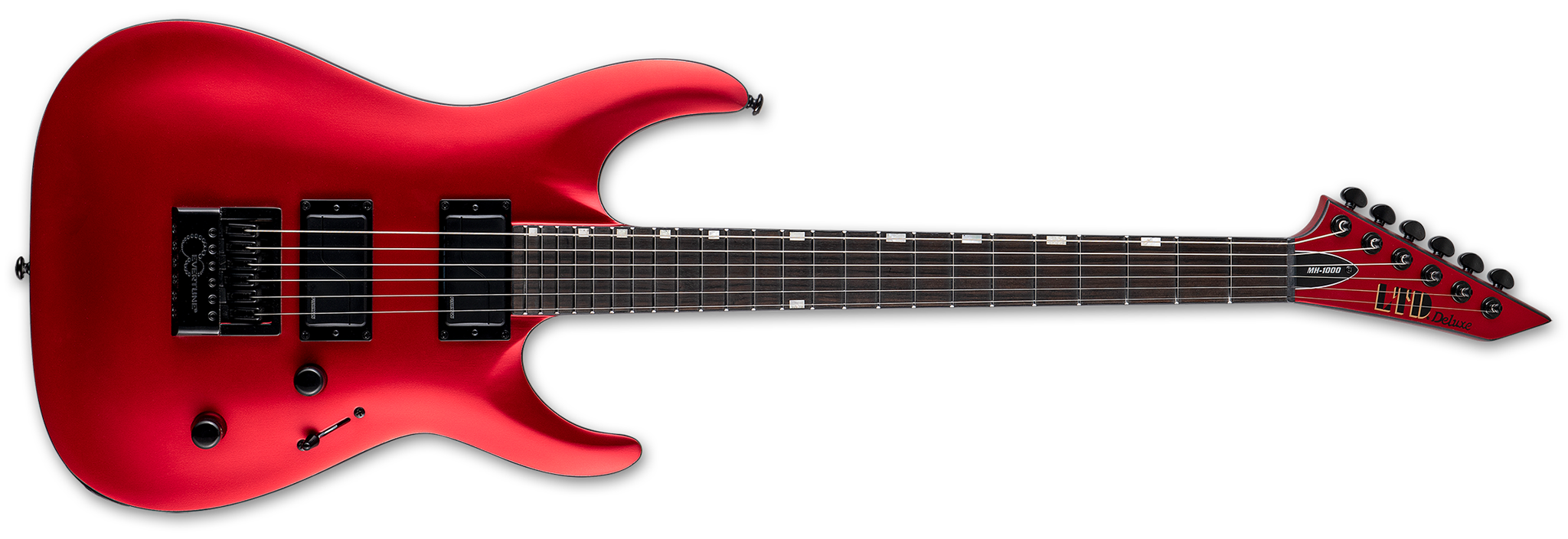 LTD MH-1000 Evertune Candy Apple Red Satin 6-String Electric Guitar