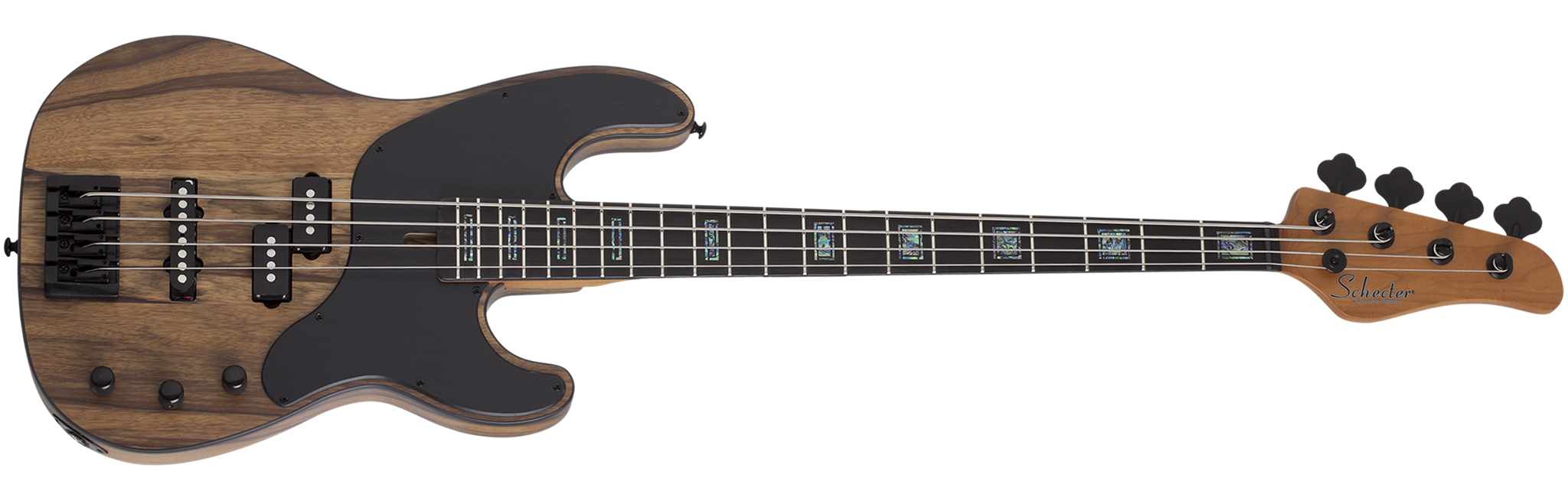 Schecter DIAMOND SERIES Model-T Exotic Natural Satin 4-String Electric ...
