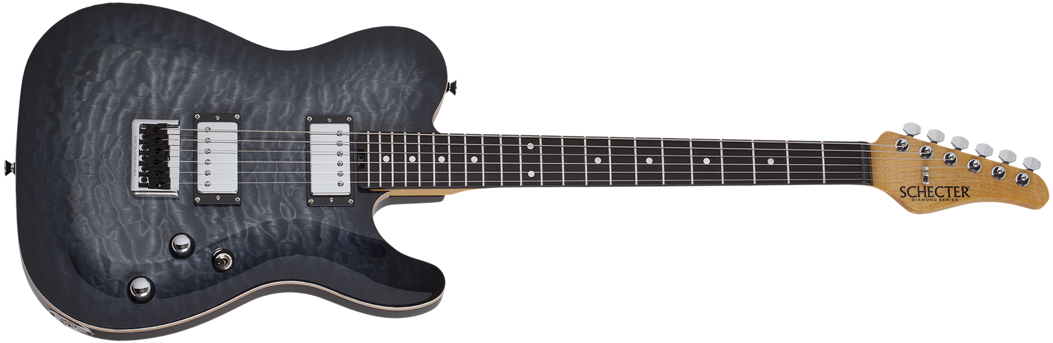 Schecter DIAMOND SERIES PT Classic Transparent Black Burst 6-String ...