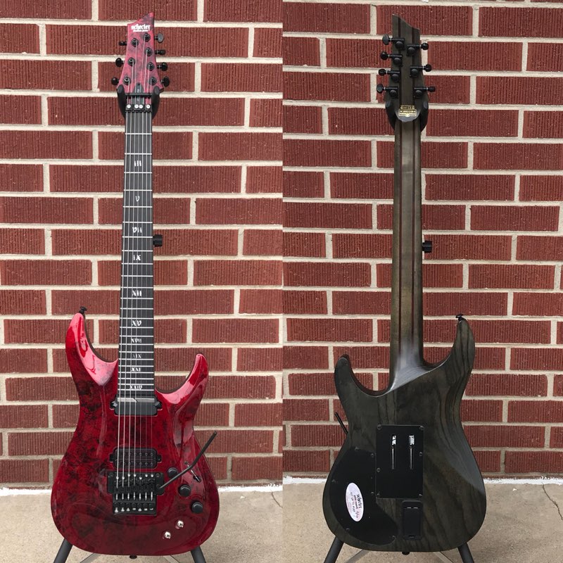 Schecter DIAMOND SERIES Apocalypse C-7FR/S Red Reign 7-String Electric ...