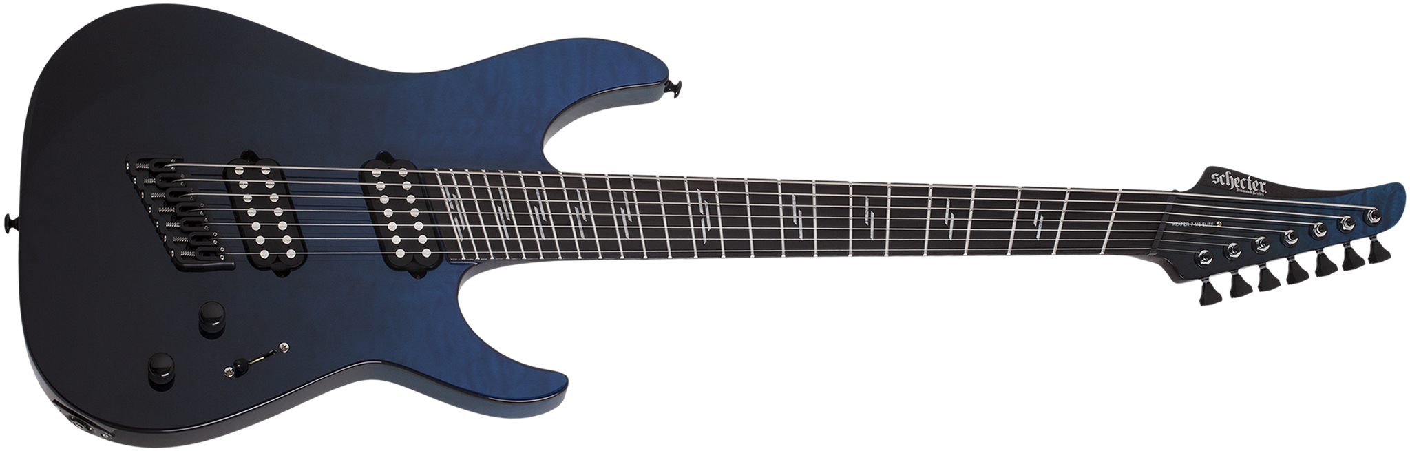 Schecter DIAMOND SERIES Reaper-7 Elite Multiscale Deep Ocean Blue 7 ...