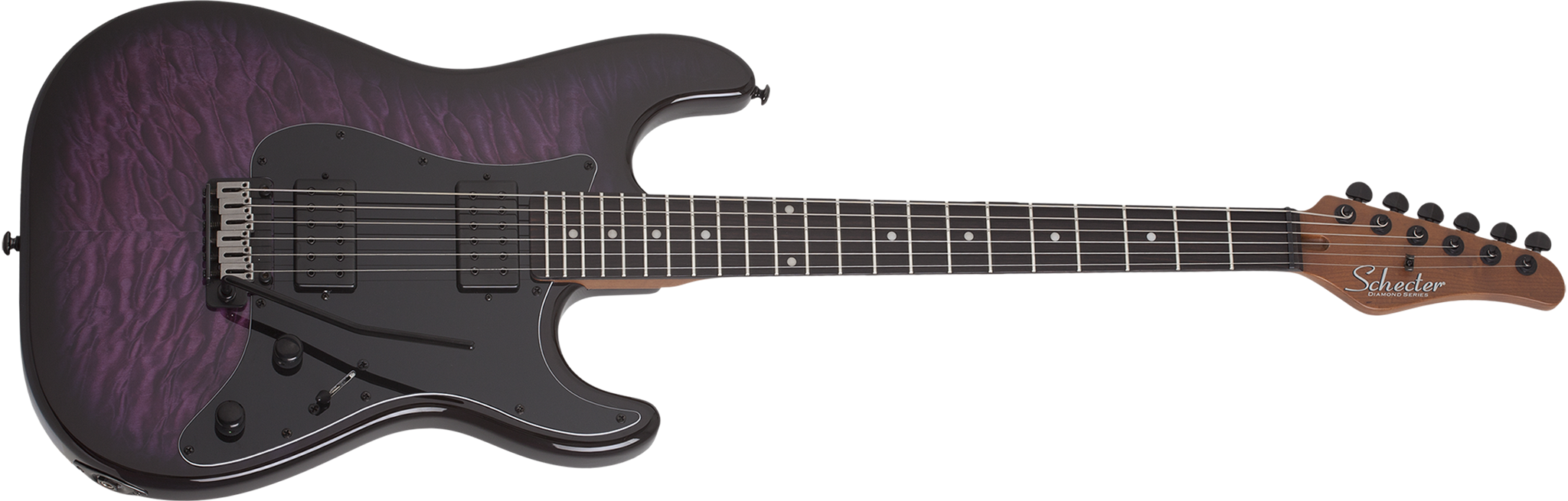 Schecter DIAMOND SERIES Traditional Pro Transparent Purple Burst 6 ...