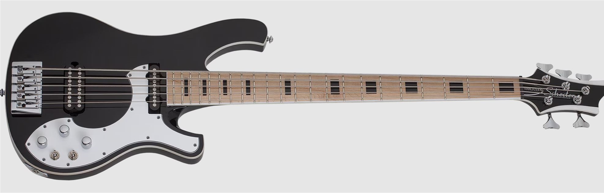 Schecter DIAMOND SERIES Stargazer-5 Gloss Black 5-String Electric Bass ...