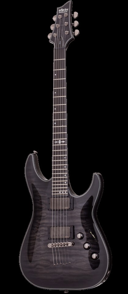 Schecter DIAMOND SERIES Hellraiser Hybrid C-1 Trans Black Burst 6 ...